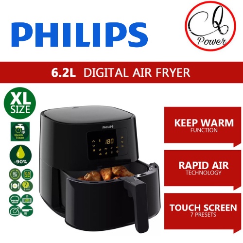 Philips Hd 9270 / 90 Air Frier Xl 2000 Watt 1.2 Kg 6.2 Lt / Hd9270/90 ...