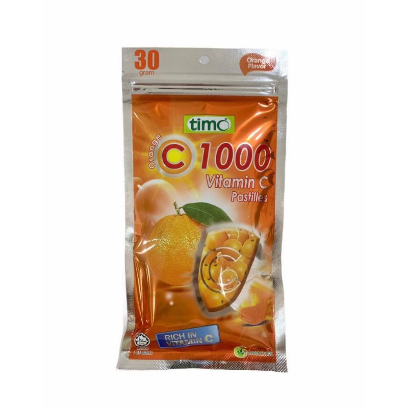 Timo Vitamin C 1000mg Pastilles 30g (Orange Flavour) | Shopee Malaysia