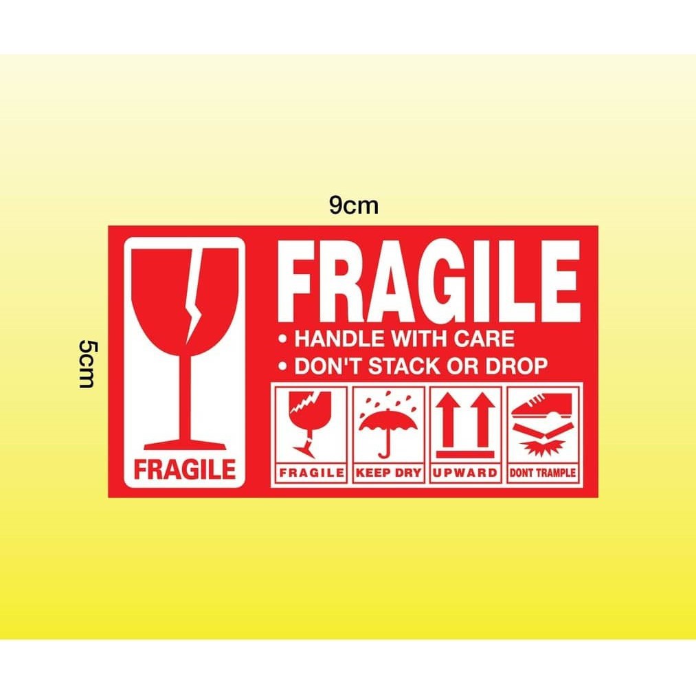 [ OFFER BEST !!! READY STOCK ] 20 pcs Fragile Sticker / Mudah Pecah ...