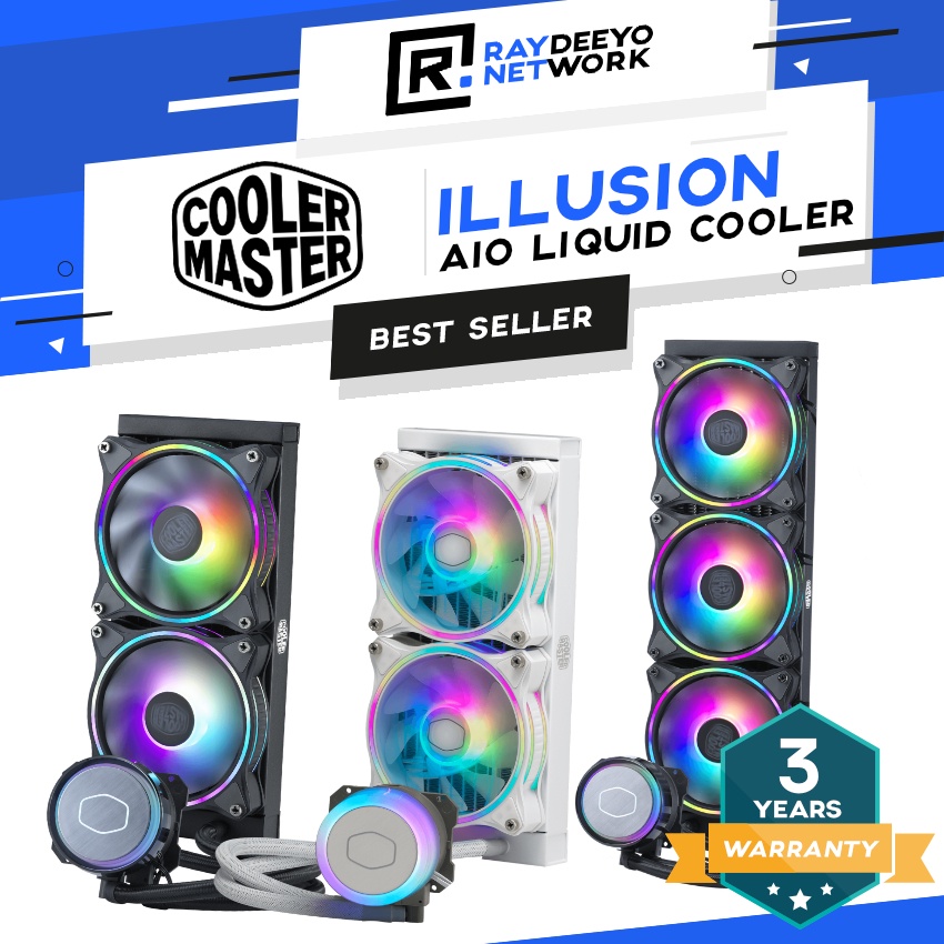 Cooler Master MasterLiquid ML240 / ML360 ILLUSION AIO Liquid Cooler ...