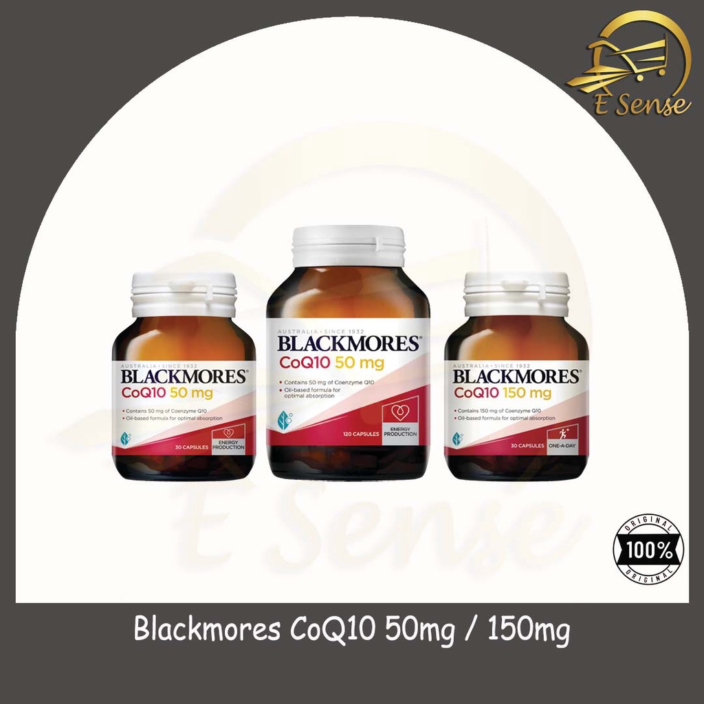 [E SENSE] Blackmores CoQ10 50mg 30s/120s/CoQ10 150mg 30s | Shopee Malaysia