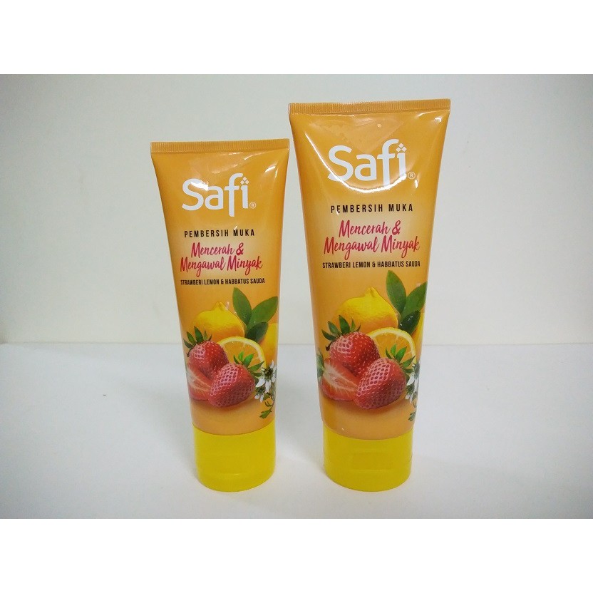 Safi Pembersih Muka (Mencerah & Mengawal Minyak) dgn Strawberi Lemon ...