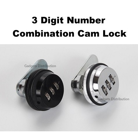 20mm 3 Digit Alloy Number Combination Lock Airbnb Accomodation Locker ...