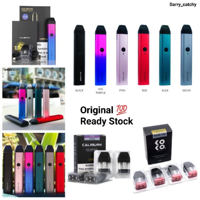 Original 💯 uwell caliburn pod system 520mah and 2.0ml catridge | BeeCost