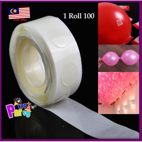100Pcs Points Balloon Attachment Glue Dot Attach Stick Balloons To ...