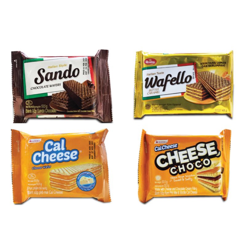 [TKM] Mayora Wafers Series (Sando/Roma/Cal Cheese) - Loose Pack ...