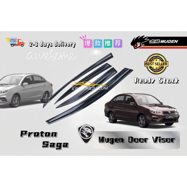Awesome2u Proton Saga VVT 16-21 mugen Door Visor Air Press Sun Rain ...