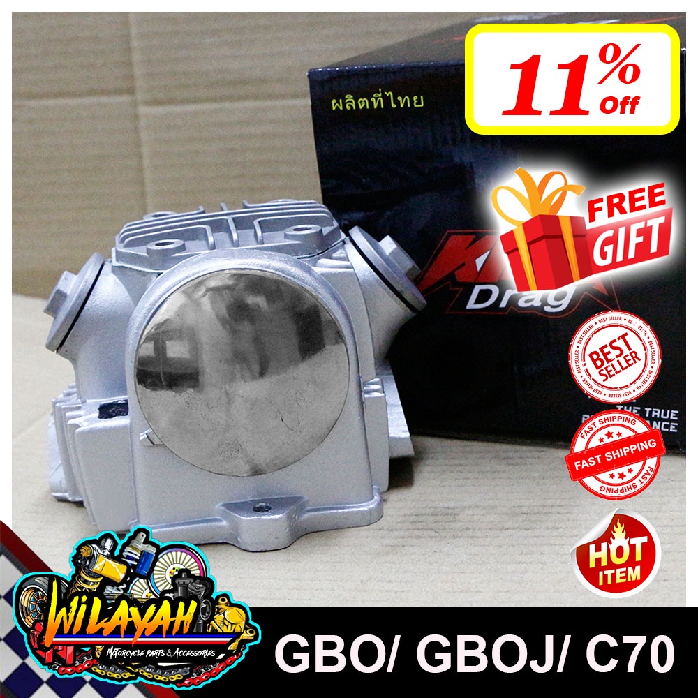 Gbo C70 Gboj Cylinder Head Full Complete Set Std GBO GBOJ | Shopee Malaysia