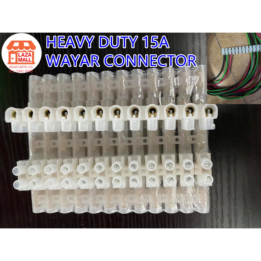 【12PCS 15A 】pendawaian heavy duty CONNECTOR AIRCOND WAYAR HIGH VOLTAGE ...