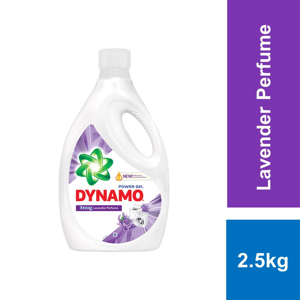 Dynamo Power Gel Liquid Detergent with Downy Lavender Perfume 2.5kg ...