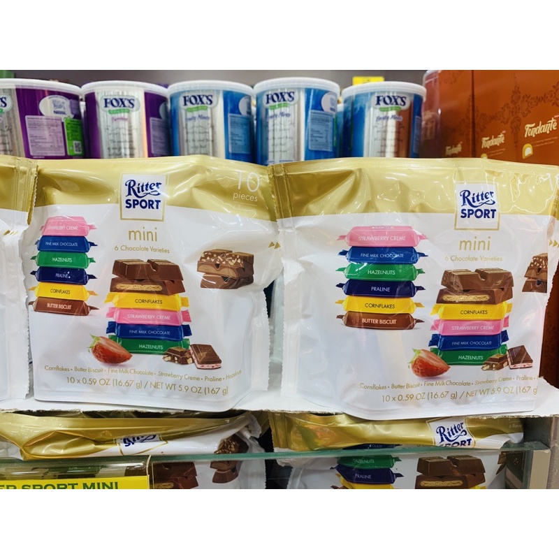 Ritter sport mini pouch 167g coklat langkawi | Shopee Malaysia
