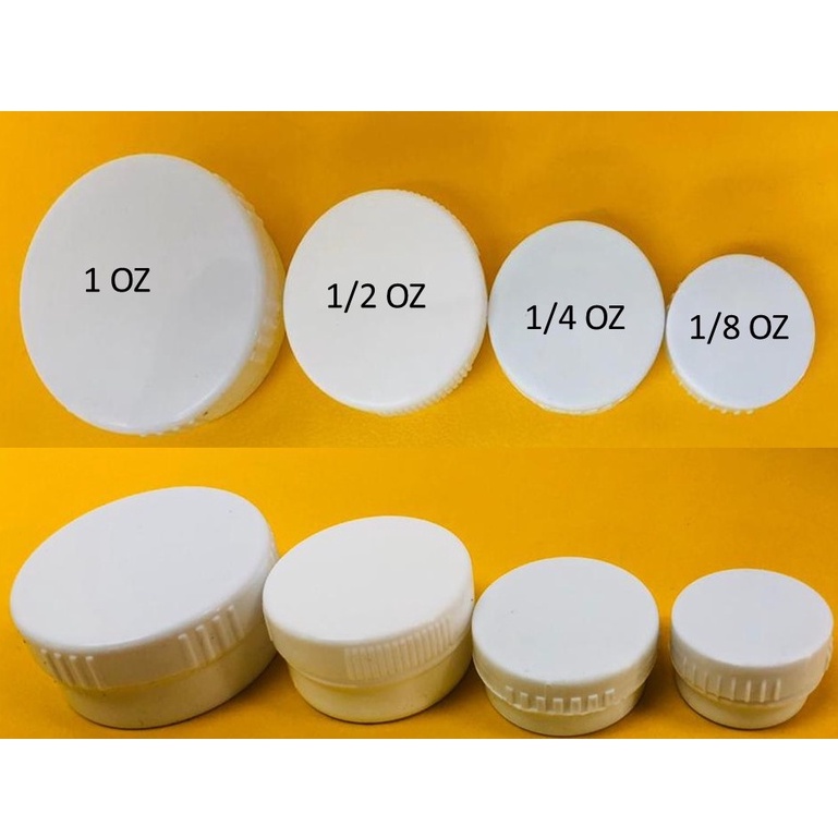  READY STOCK OINTMENT CREAM POT JAR PLASTIC CONTAINER SIZES IN OZ