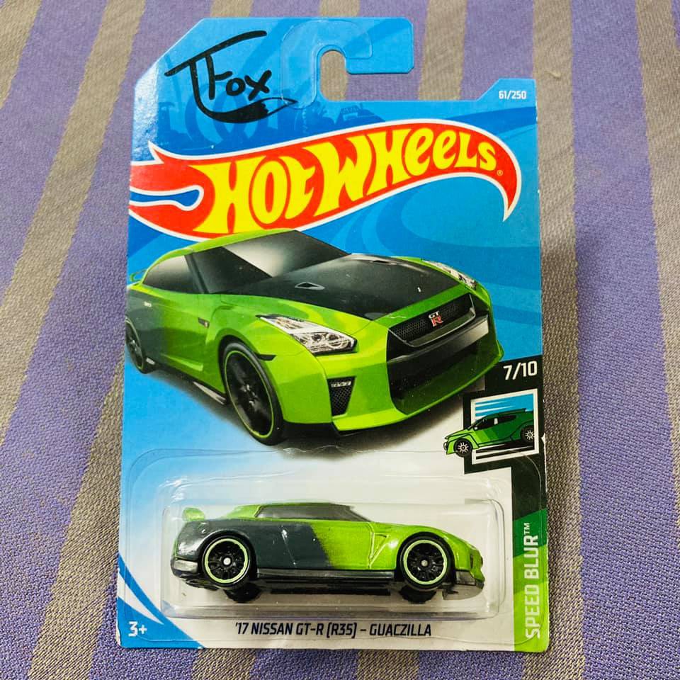 Hot Wheels 17 Nissan Gt-r R35 Guaczilla Gtr Jdm Skyline Godzilla Tfox ...