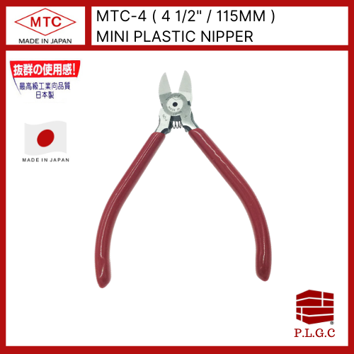 MTC Premium Hand Tools MTC-4 Mini Plastic Nipper ( 115mm ) Cutting Plier Made in Japan | Shopee ...