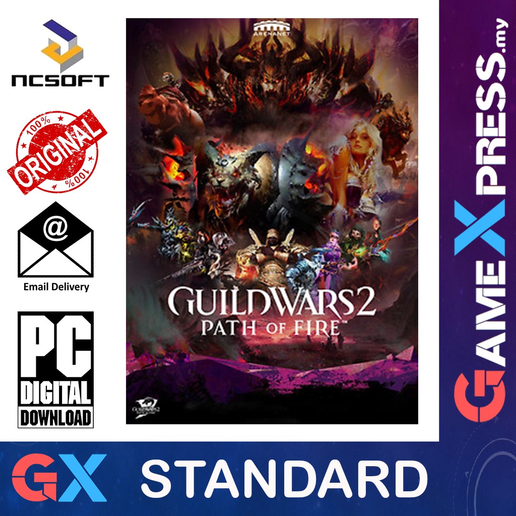 Guild Wars 2 Path of Fire Standard Edition PC Game NCSoft Platform ...