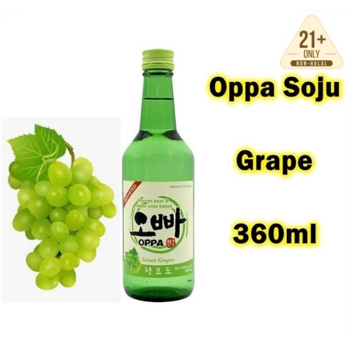 Oppa Soju Green Grape Flavor 360ml Imported From Korea | Shopee Malaysia
