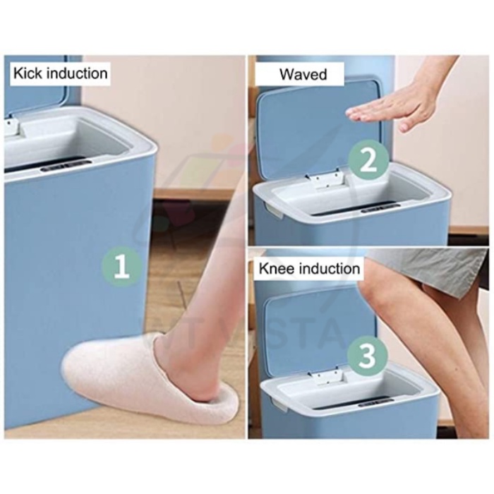 Smart Motion Sensor Dustbin 14L Rechargeable Automatic Induction Auto ...