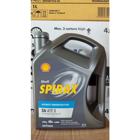 Shell Spirax S6 ATF X Premium Synthetic Multi-Vehicle Automatic (4L ...