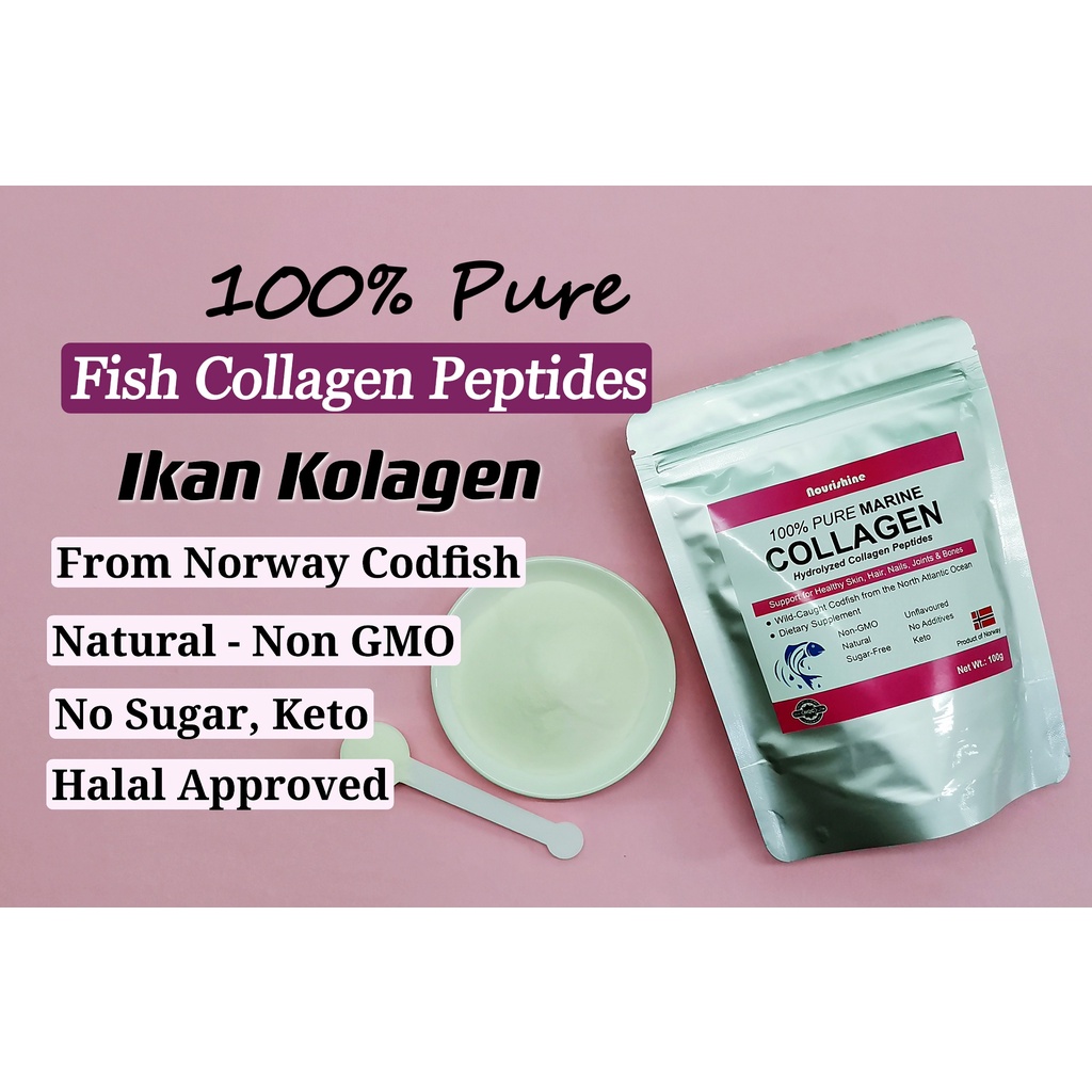 [Norway] 100% Pure Fish Collagen Powder/ Kolagen Ikan 200g *Halal ...