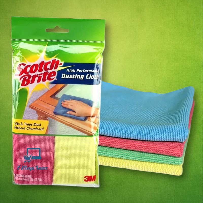3M Scotch-Brite High Performance Microfiber Dusting Cloth (2 pieces ...
