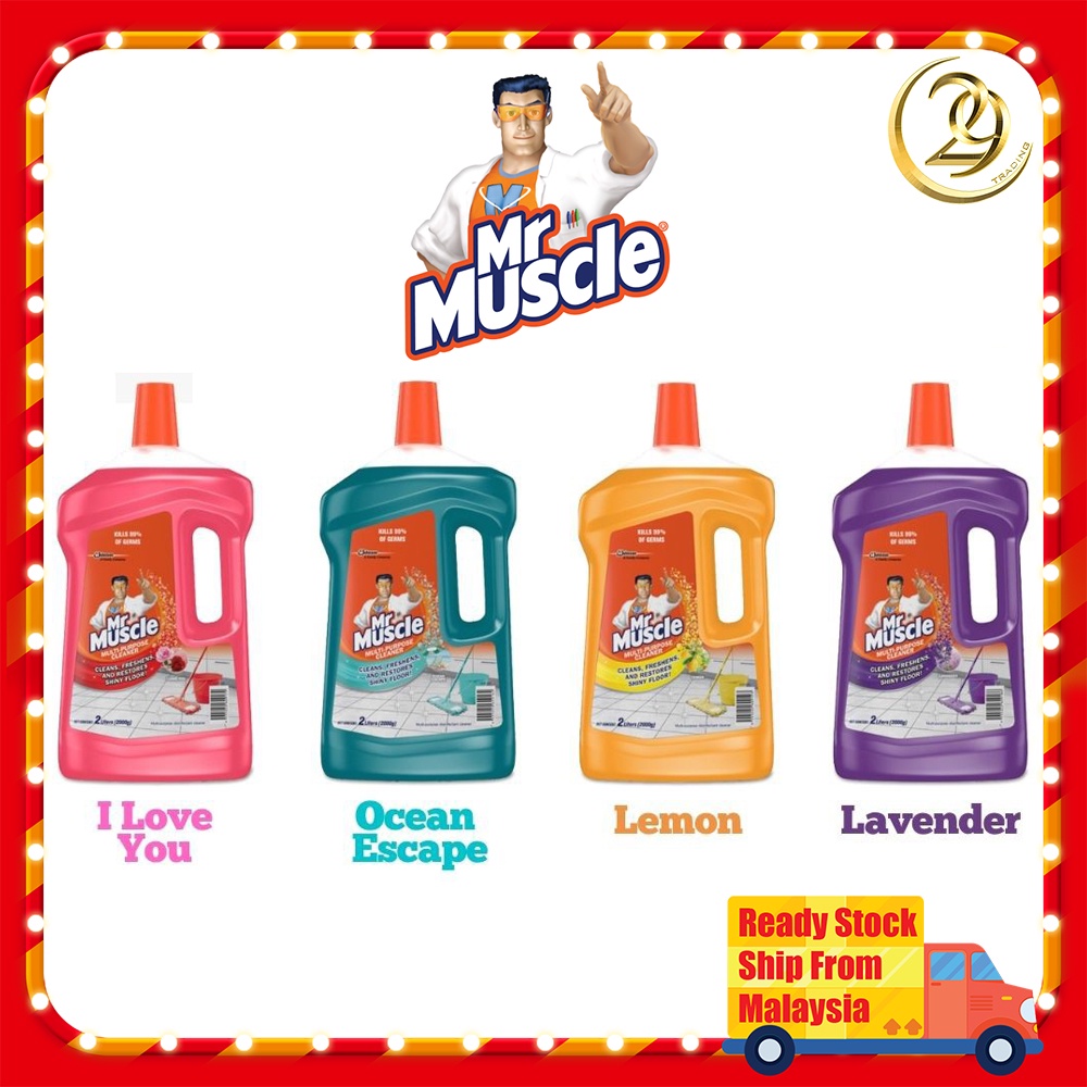 Mr Muscle Multi Purpose Cleaner with Assorted Fragrance (2L) | Shopee ...