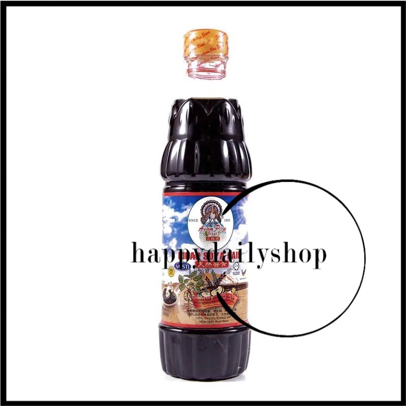 630ml Ayam Piru Brand Kicap Soya Cair 火雞標天然醬青 | Shopee Malaysia