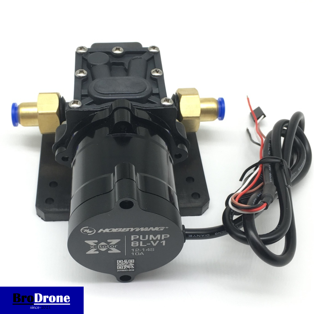 Hobbywing 8L Brushless Water Pump 10A 14S Sprayer Diaphragm Pump for ...