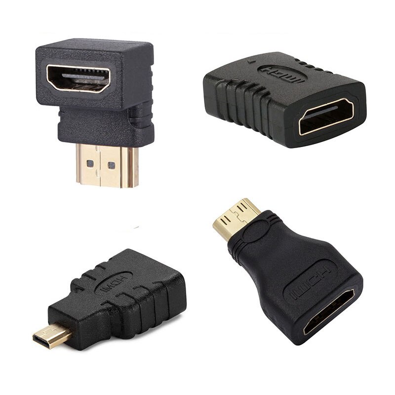 4 Type Standard HDMI To Mini HDMI Adapter Micro HDMI Converter Male To ...