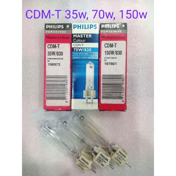 PHILIPS G12 MASTERCOLOUR CDM-T 35W/830 70W/830 150W /830 BULB CDMT ...