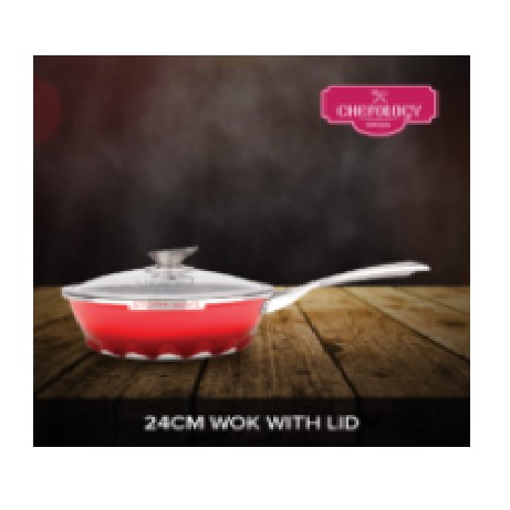 CHEFOLOGY SWISS STORMWAVE 24cm WOK Non Stick (1) | Shopee Malaysia
