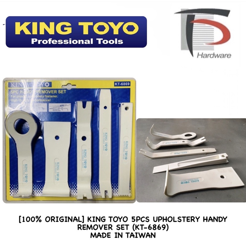 [100% ORIGINAL] KING TOYO 5PCS UPHOLSTERY HANDY REMOVER SET (KT-6869 ...