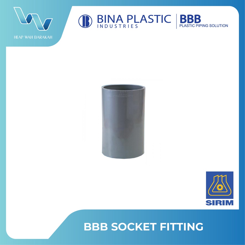 BBB PVC SOCKET FITTING 15MM - 50MM (SIRIM CERTIFIED) | Shopee Malaysia
