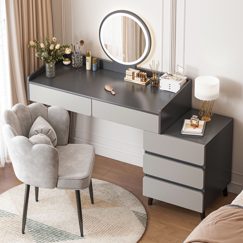 Dresser Deluxe with LED Smart Mirror + Drawer Cabinet Combination ...