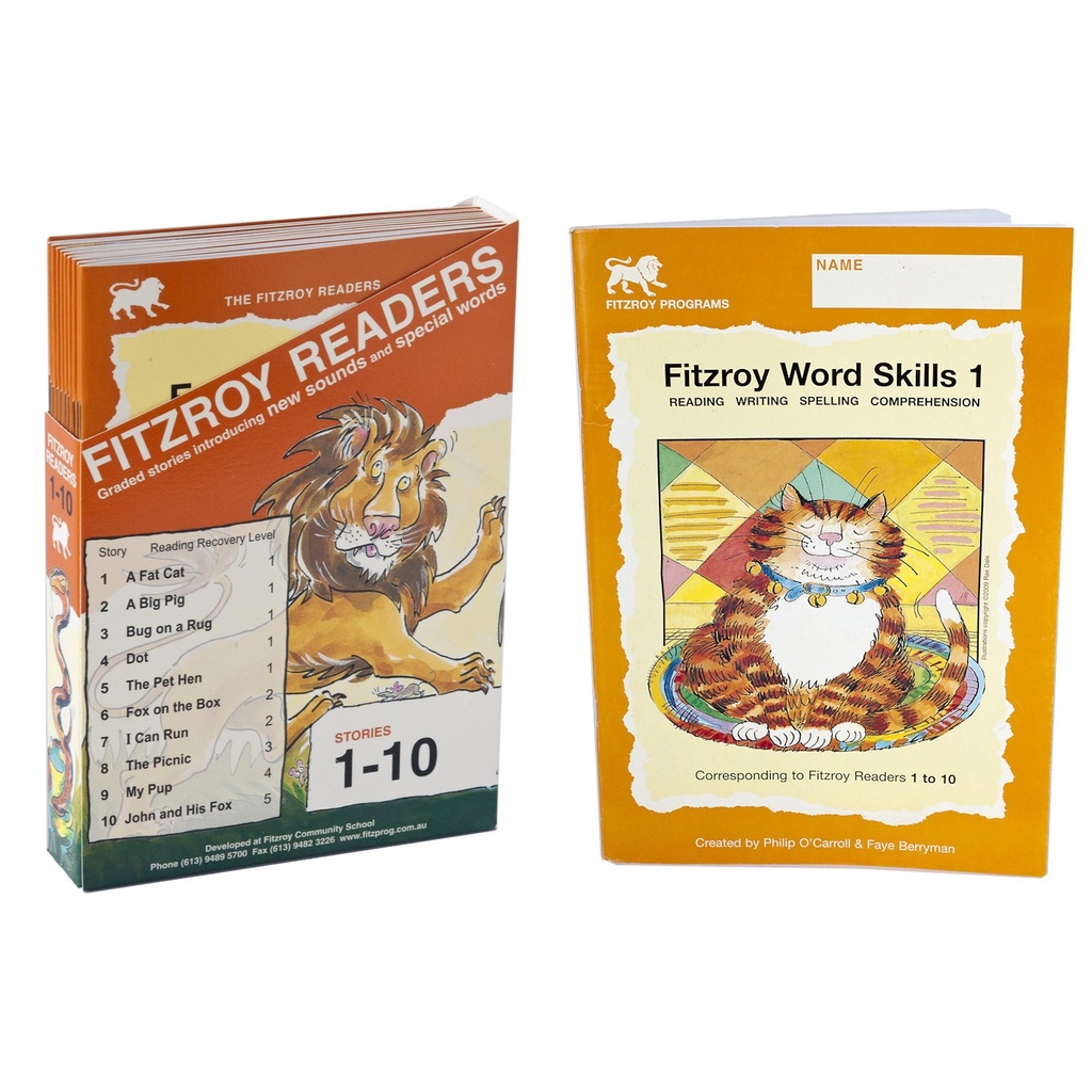 Original Fitzroy (Phonics) Readers Books 1-10 with Word Skills 1 ...