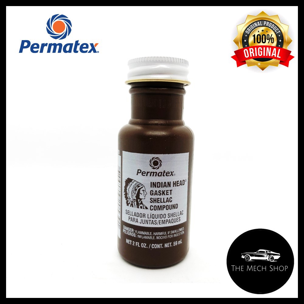 Permatex Indian Head Gasket Shellac Gum Compound (59ML) (100% Original ...