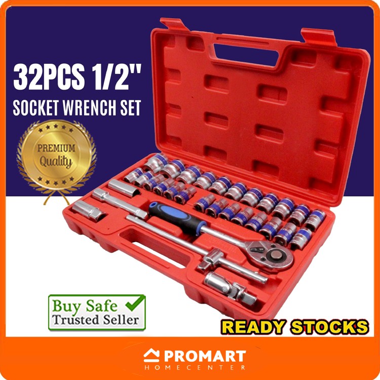 32pcs 1/2 Inch / 53pcs 1/4 Inch Ratchet Box Socket Set Box Set Spanner ... 32pcs 1/2 Inch / 53pcs 1/4 Inch Ratchet Box Socket Set Box Set Spanner ...