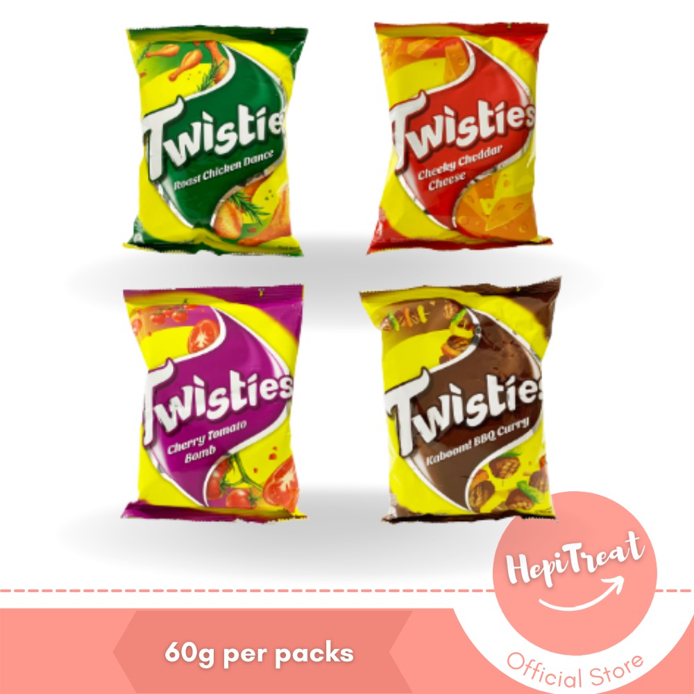 Mondelez Twisties Snack Roasted Chicken / BBQ Curry / Cheese / Tomato ...
