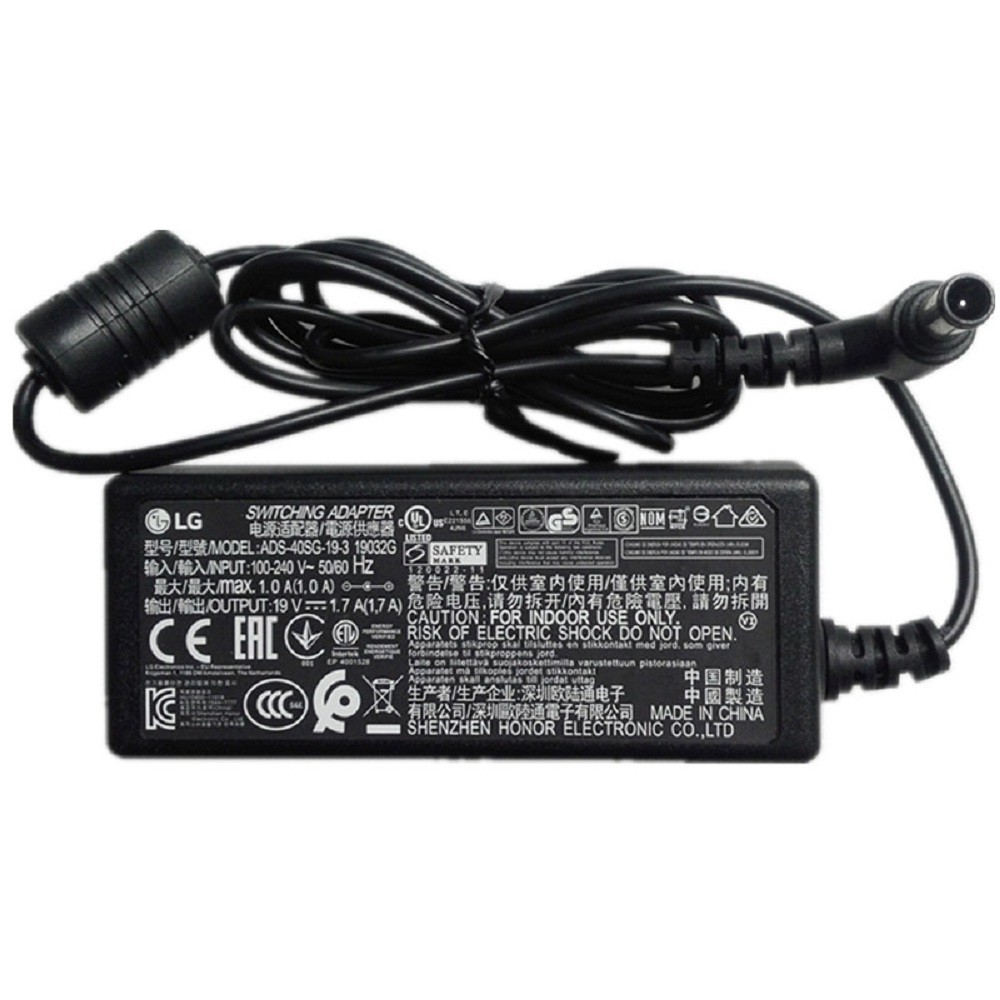 LG ADS-40SG-19-3 19V 1.7A Switching Adapter for LG LCD LED Monitor ...