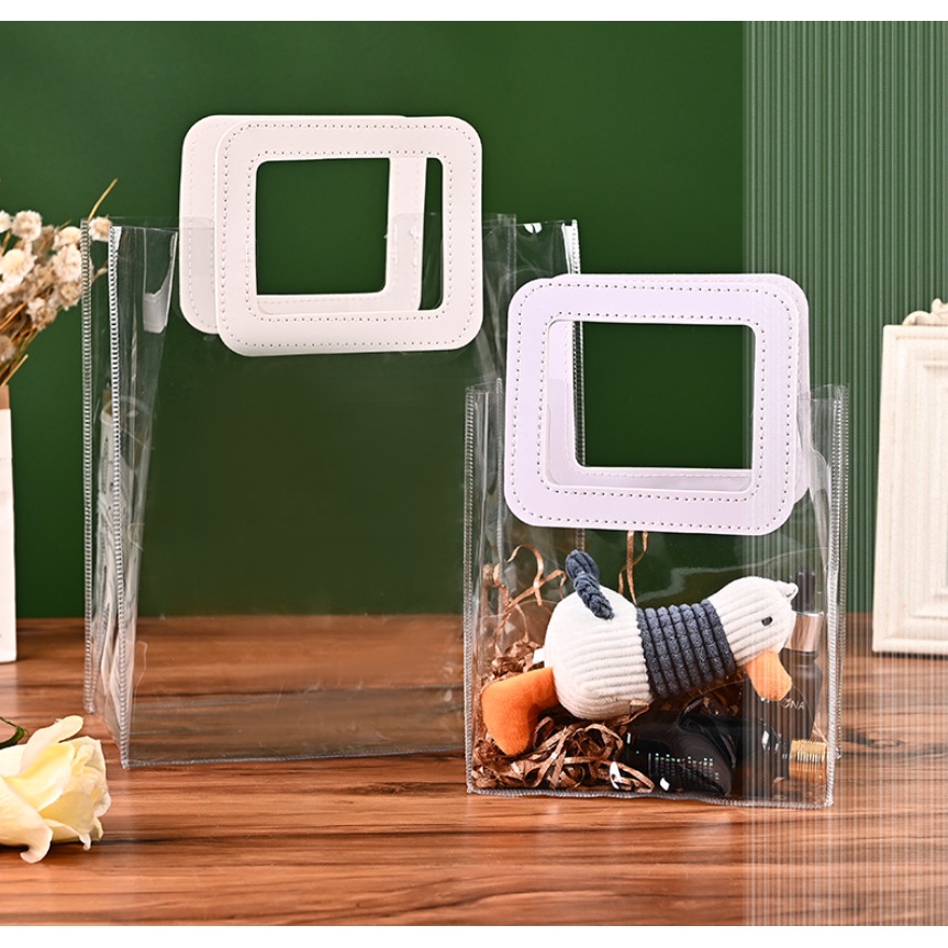 Clear PVC Tote Bag / Transparent Shopping Bag / Packaging Bag ...