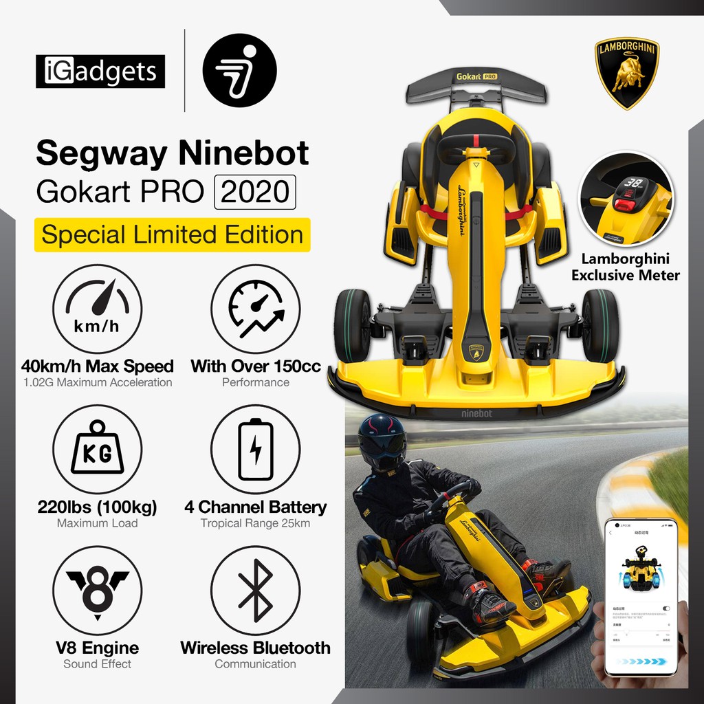Ninebot Lamborghini Go Kart Pro Limited Edition | Shopee Malaysia