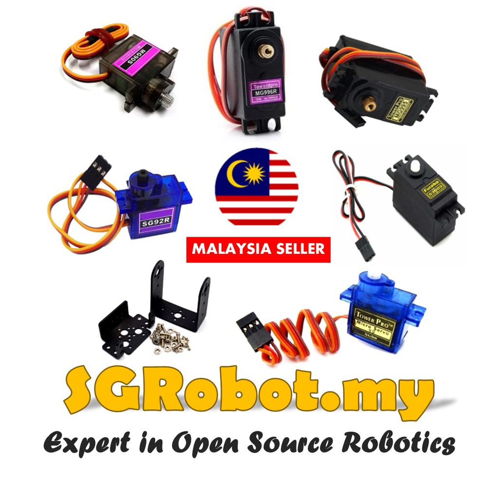 SG90 SG92R MG90S MG995 MG996R SG5010 S3003 Plastic / Metal Gear Micro ...