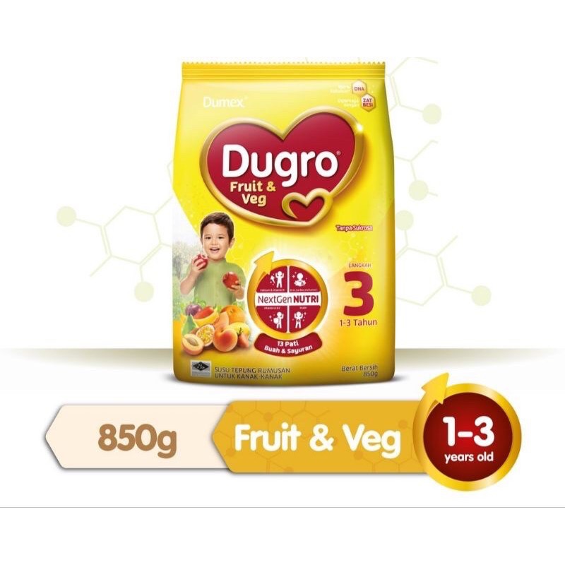 Dumex Dugro 3 / 4 / 5 - Fruit & Veg (850g) | Shopee Malaysia