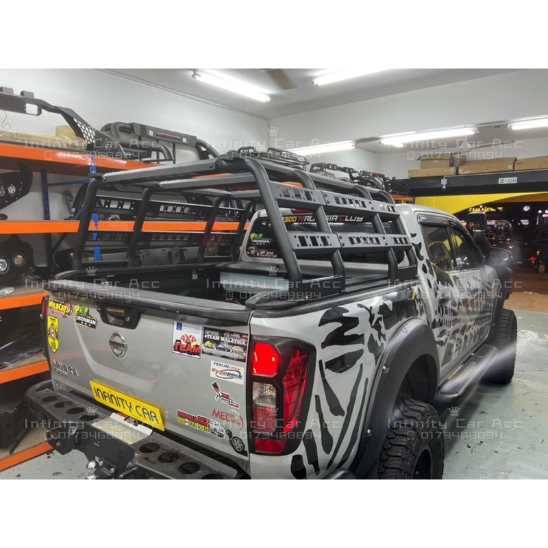 Nissan Navara Bed Rack Frame Roll bar Bed Rack Camping Roof Top Tent ...