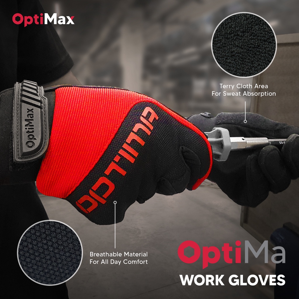 OptiMax Hand Safety Glove, OptiMa (Various Sizes Available) (OTMG ...