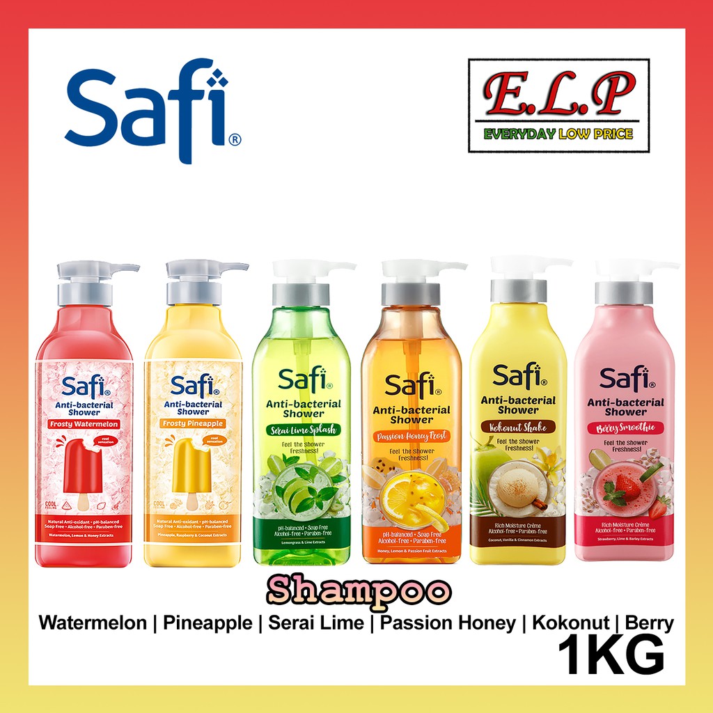 SAFI Anti-Bacterial Shower Gel Body Shampoo 1kg | Shopee Malaysia