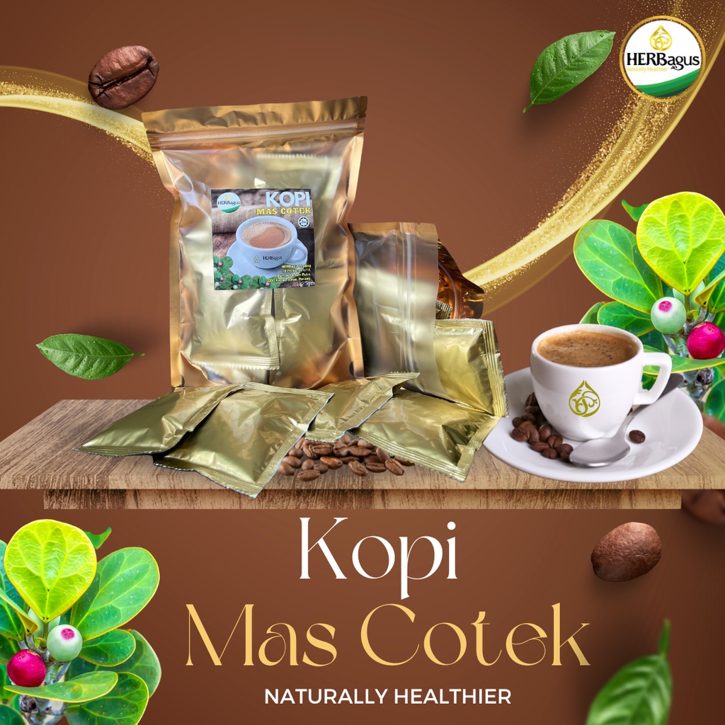 Kopi Mas Cotek HERBagus (10 sachets) | Shopee Malaysia