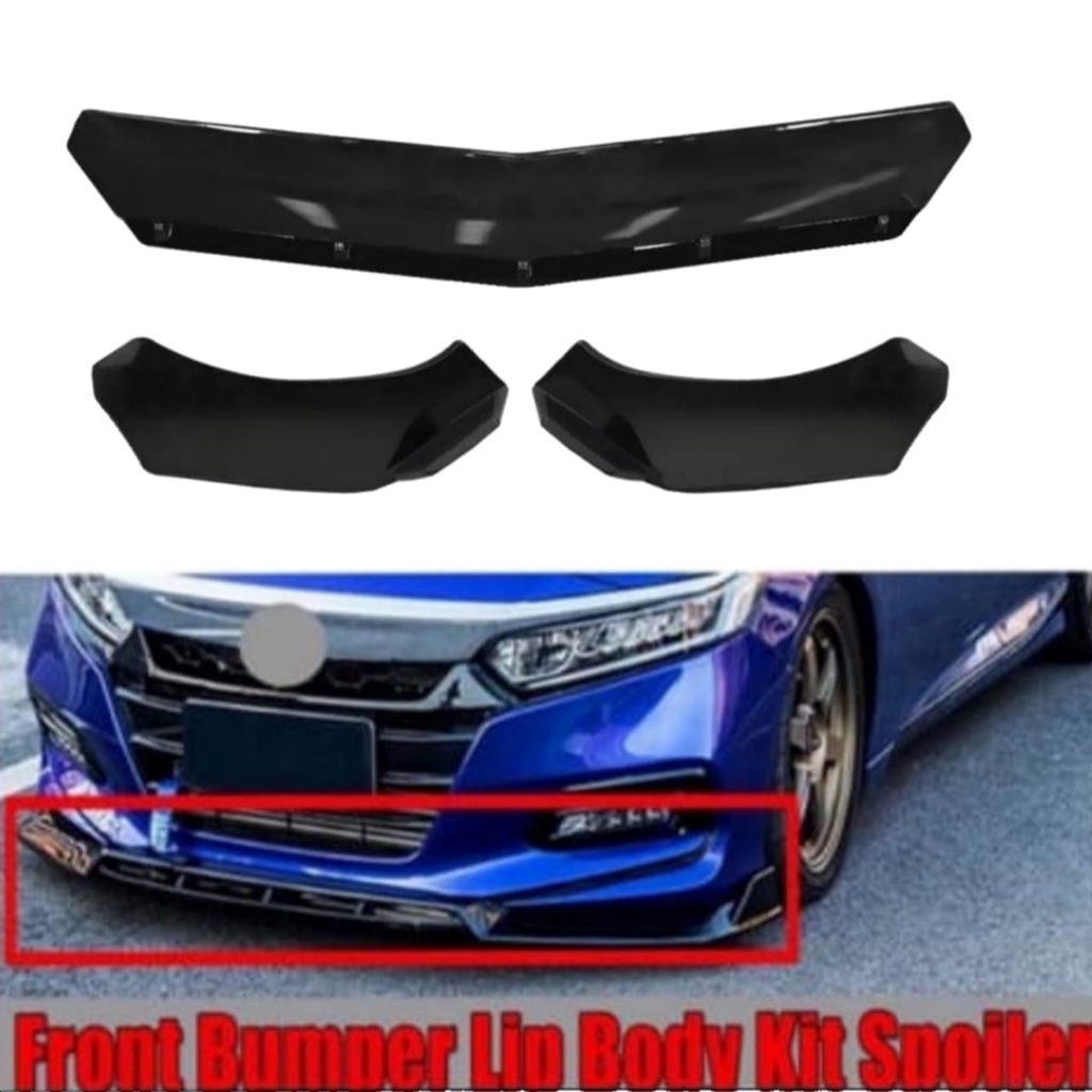 💥 New Arrival💥Car Universal FRONT LIP BUMPER DIFFUSER LIP WRAP ANGLE ...