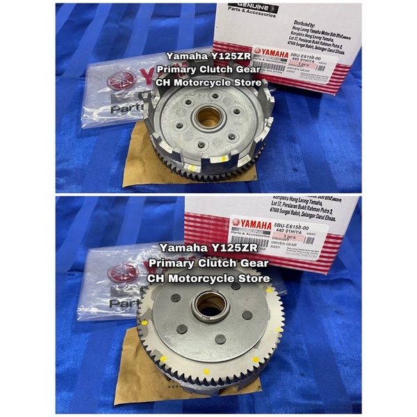 Original Yamaha Y125Z Y125ZR Primary Driven Gear Assy Clutch Housing 100% 125Z 125ZR 5BU-E6150 ...