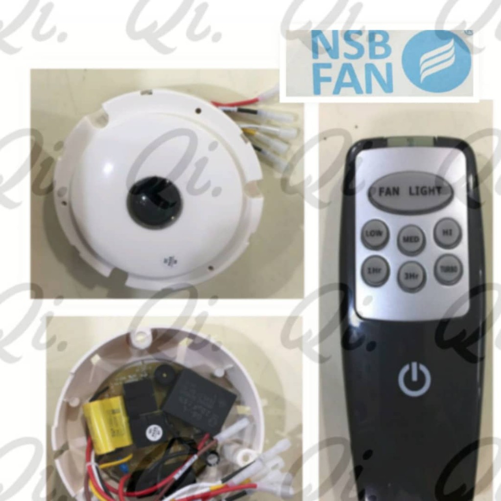 NSB X-LED/M-LED 4 SPEEDS PCB/RECEIVER/REMOTE CONTROL/3 SPEEDS+ TURBO ...
