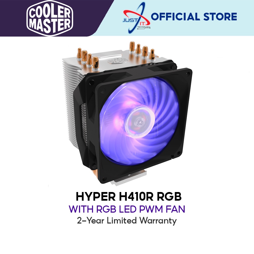 Cooler Master Hyper H410R RGB CPU Cooler [ CM-RR-H410-20PC-R1 ...